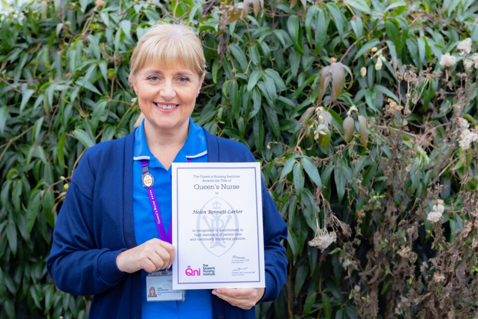 Helen joins a prestigious group of nurses – Rotherham Doncaster and ...