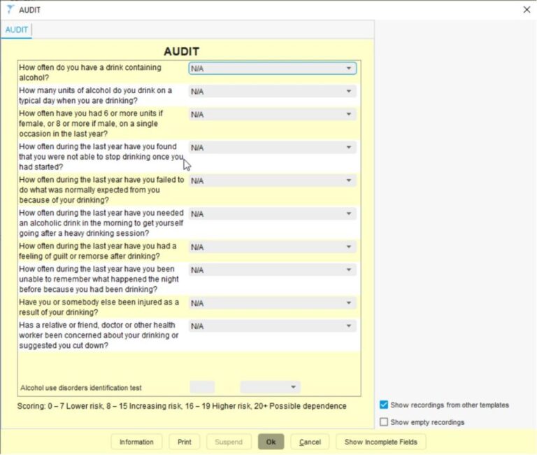 Assessment and screening of drug and alcohol issues in combination with ...