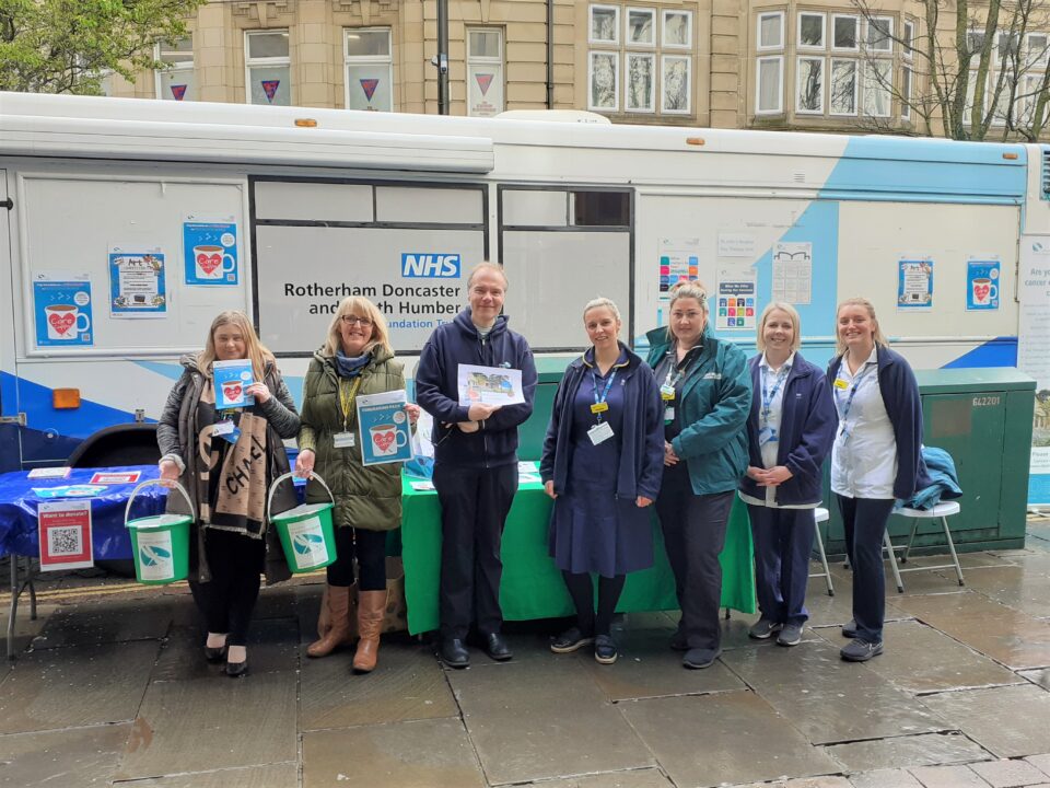 Hospice staff hop on the bus for Dying Matters week – Rotherham ...